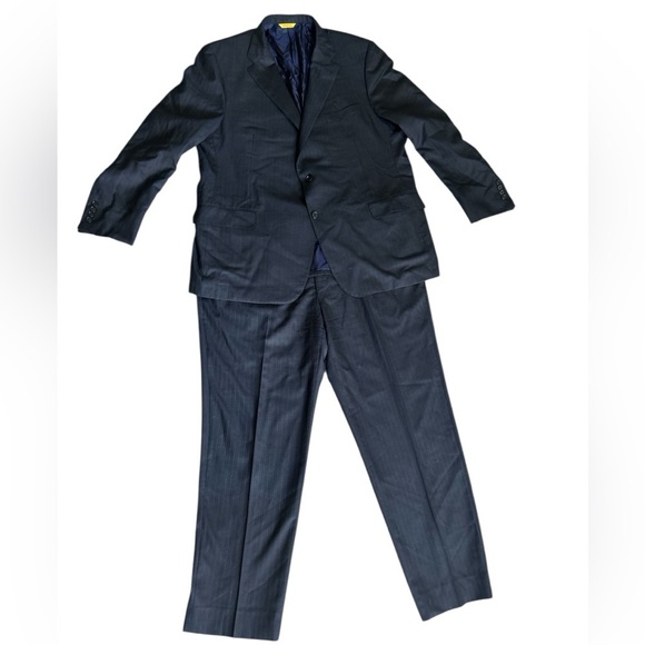 Hickey Freeman | Suits & Blazers | Hickey Freeman Pinstriped Navysuit ...